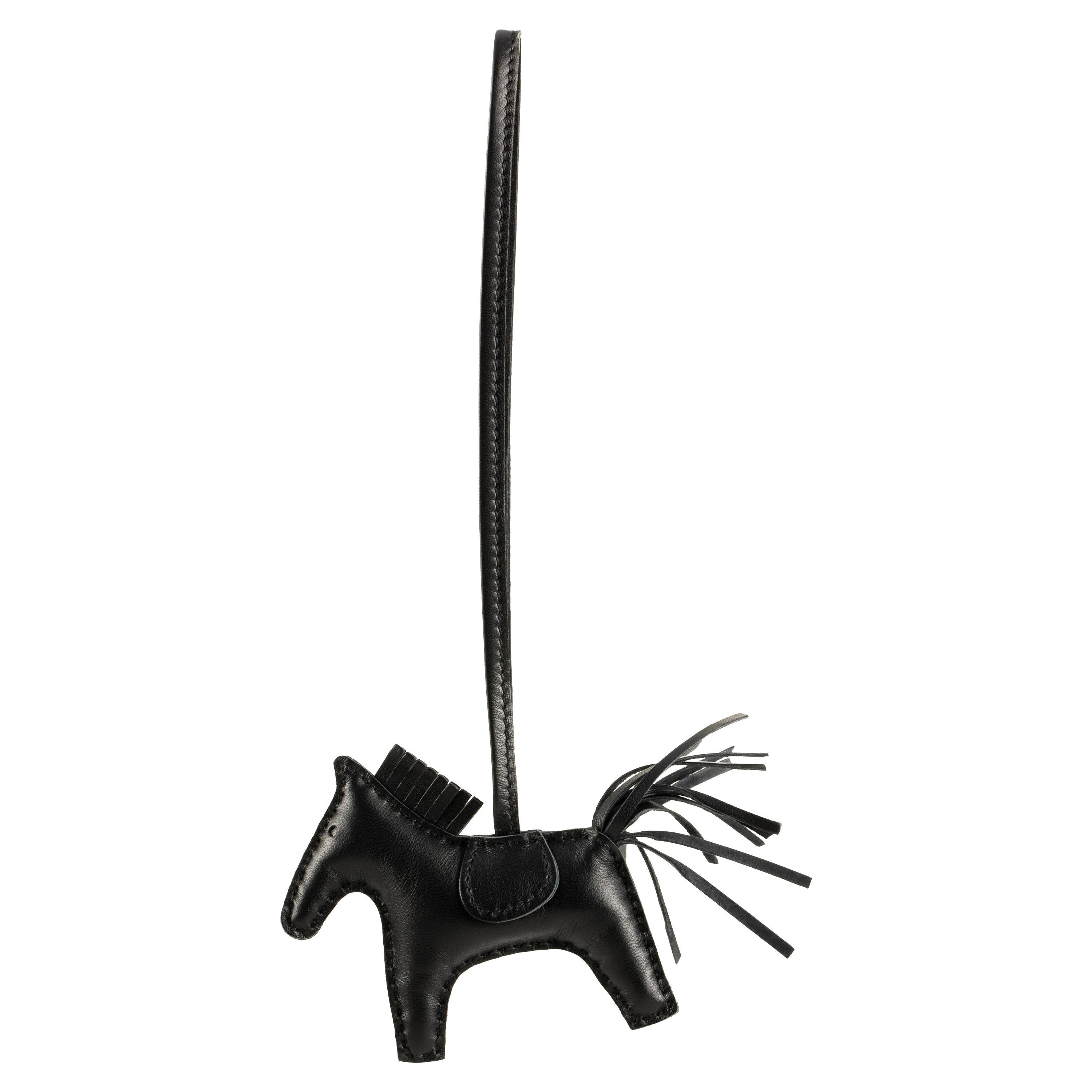Hermes Bag Charm So Black Rodeo Horse GM Limited Edition Very Rare New ...