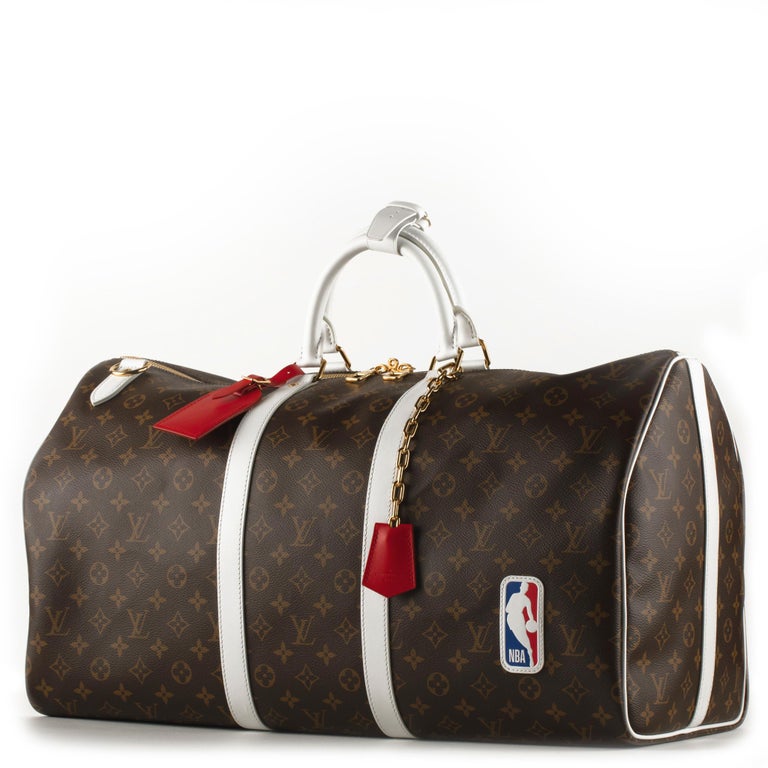 1stdibs Exclusive Louis Vuitton Basketball Keepall NBA Brown Monogram ...