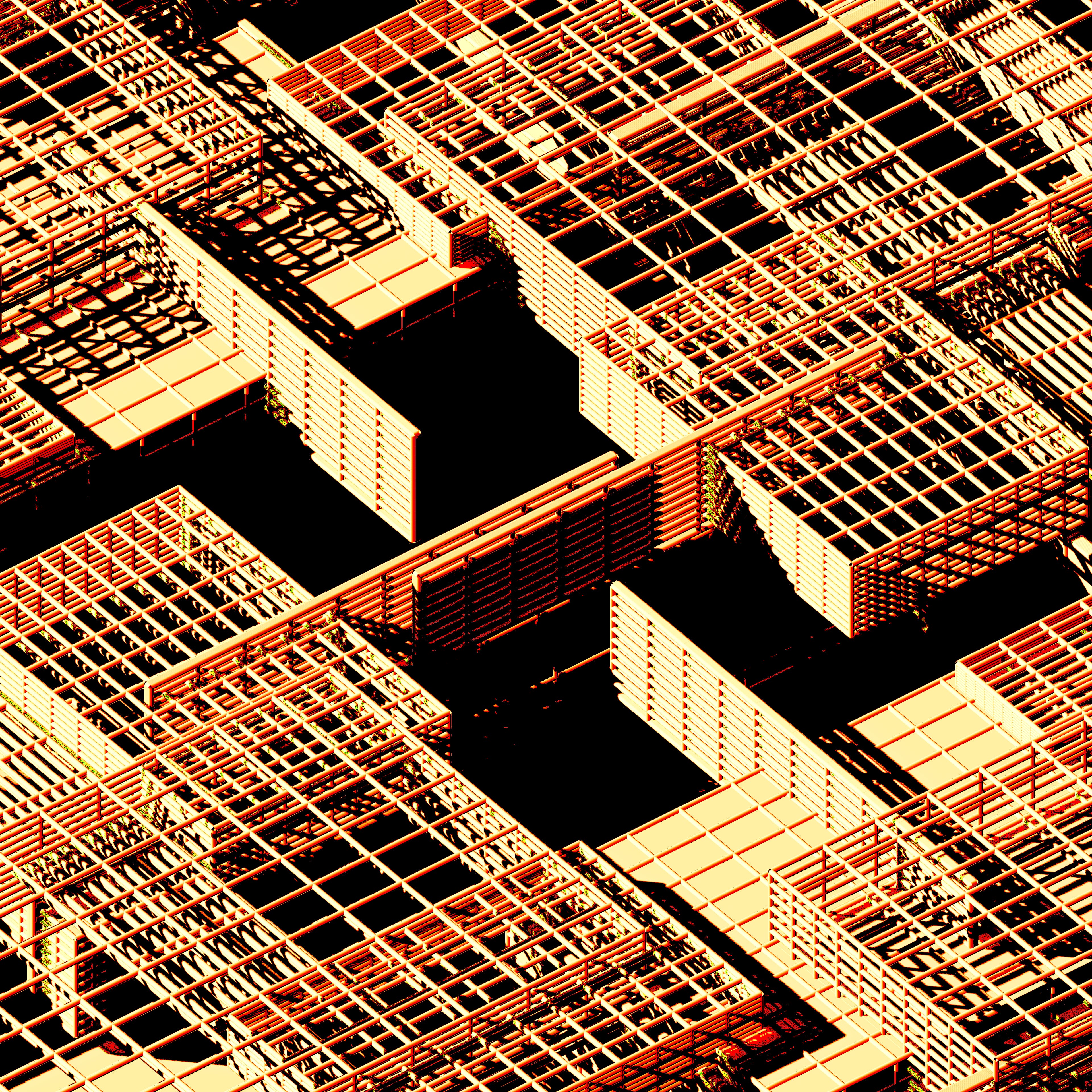 Wireframe City #003 by Indie Art | NFT Art | 1stDibs