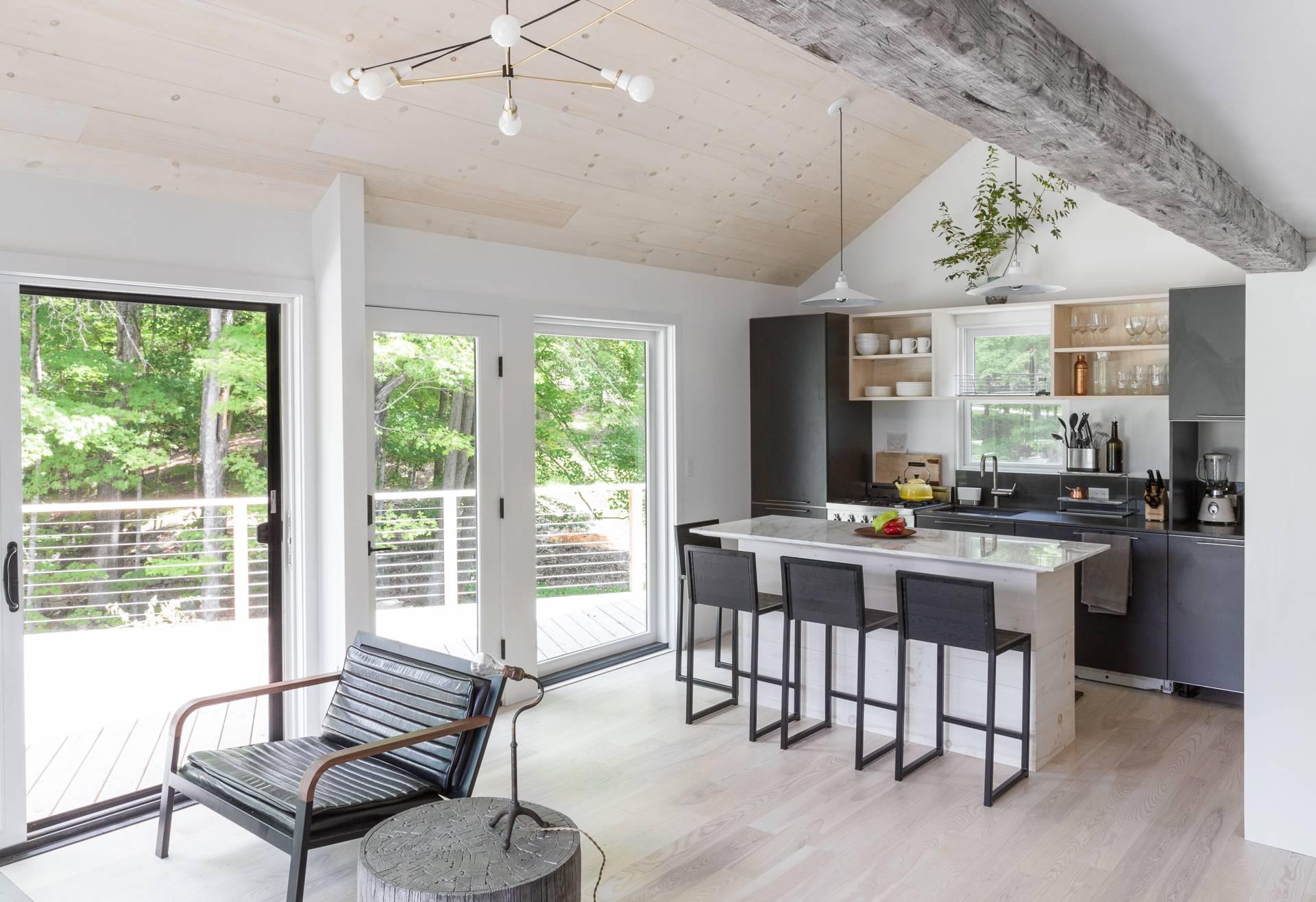 1x1 Barstool by Uhuru Design in Black Steel and Charred Oak For Sale at ...