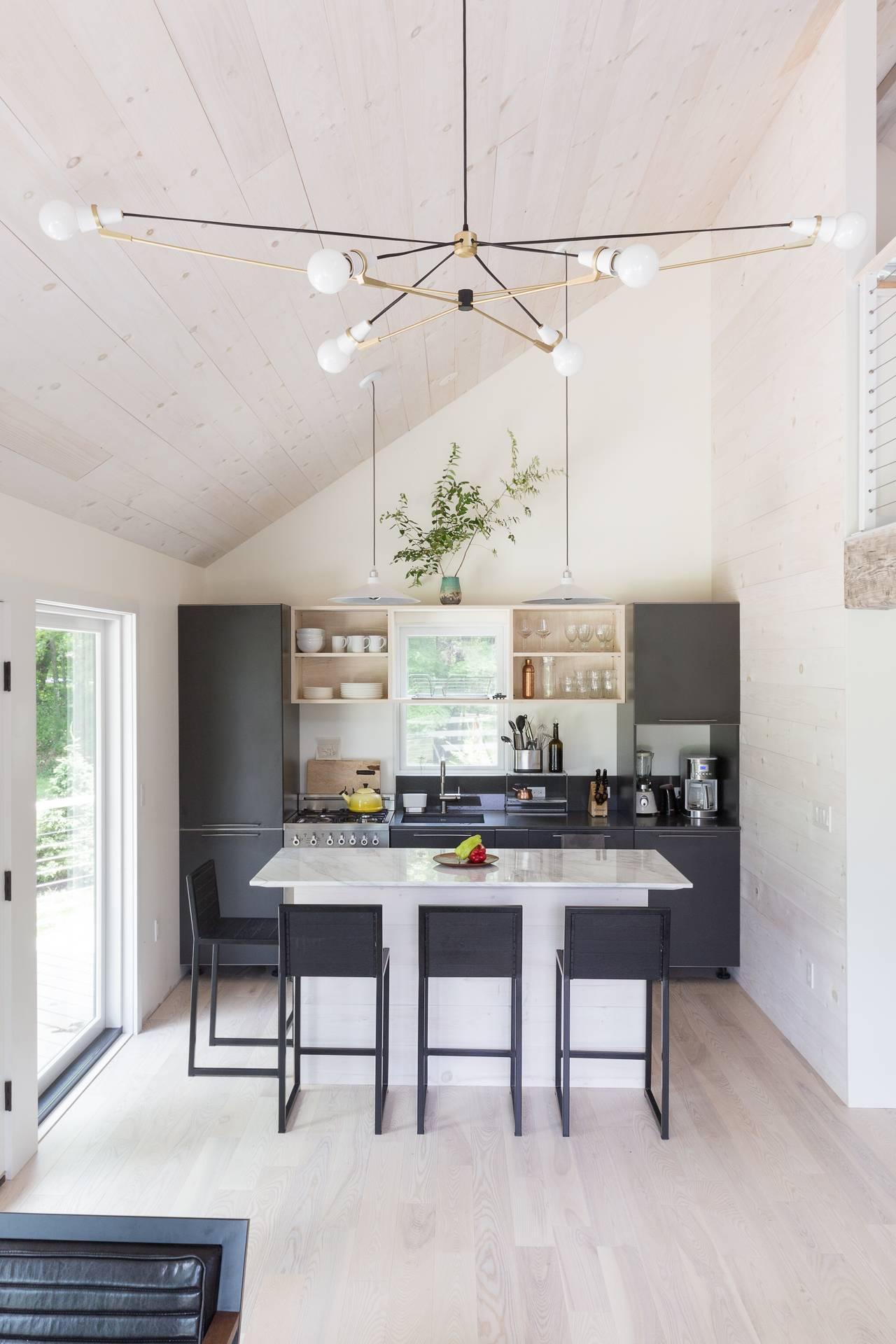 1x1 Barstool by Uhuru Design in Black Steel and Charred Oak For Sale at ...