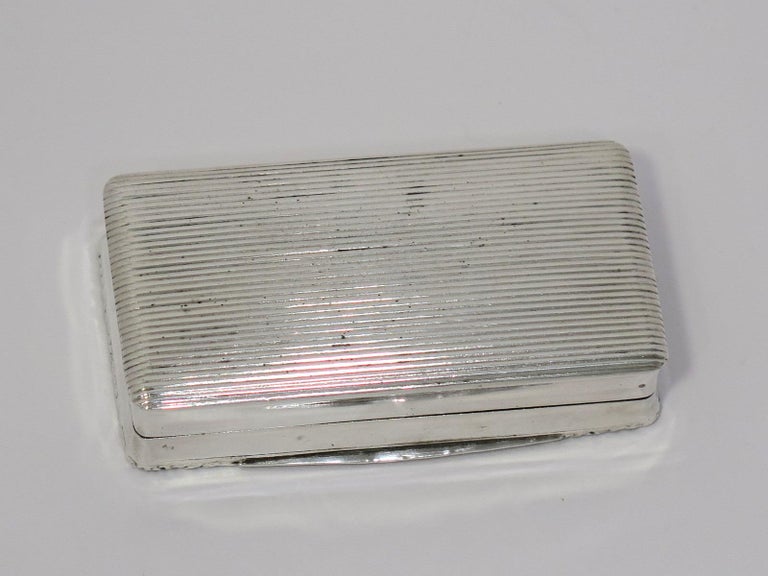 European Silver Gilt Interior Antique Austrian c. 1840 Snuff Box For ...