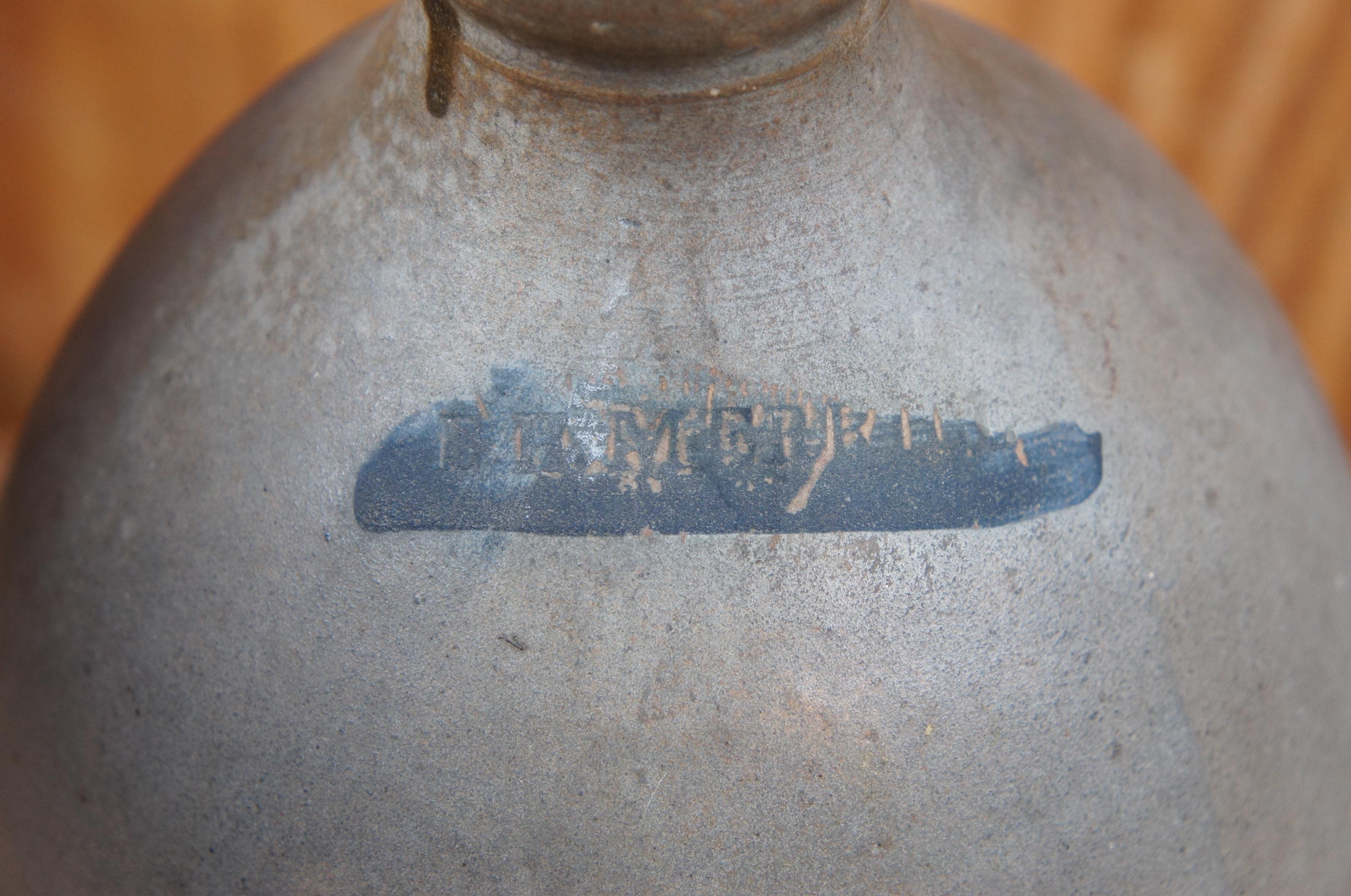 2 Antique Salt Glaze Earthenware Stoneware Jugs Bottles Crocks Charlestown at 1stDibs