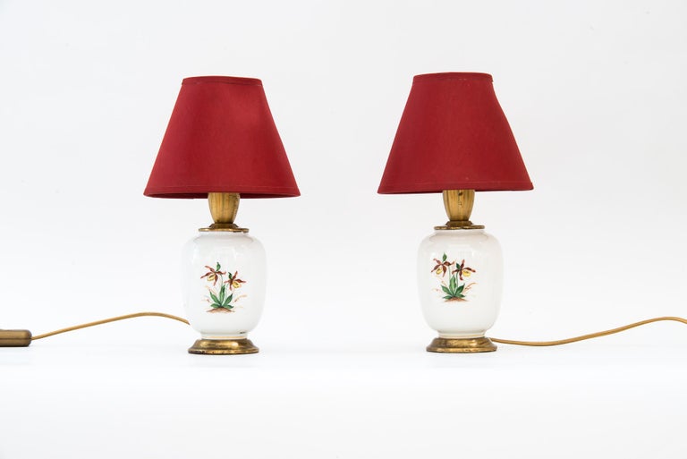 2 Augarten Table Lamps, Vienna, circa 1960s For Sale at 1stDibs