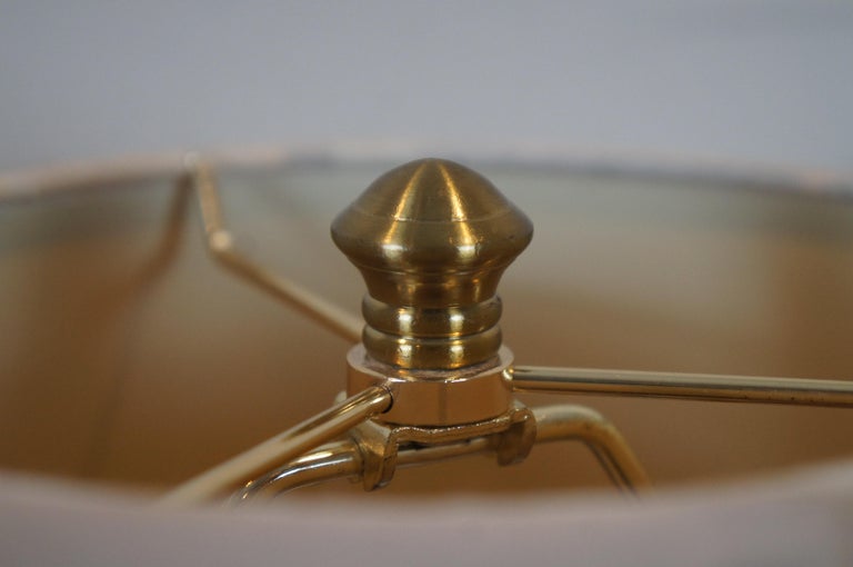 2 Brass Swing Swivel Arm Reading Library Lamps Imported by Fred Meyer ...