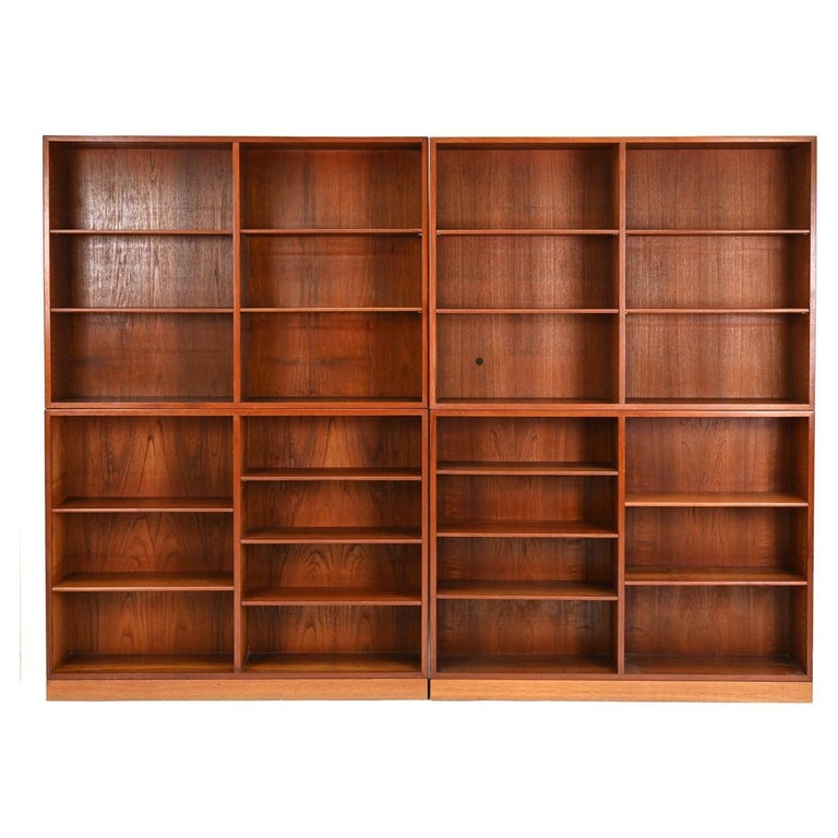 (2) Børge Mogensen for FDB Møbler Teak Bookcases at 1stDibs
