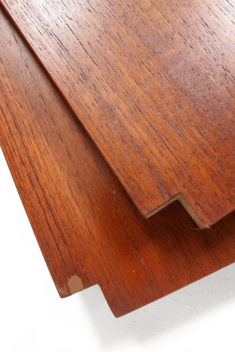 2 Cabinet Poul Cadovius Modular Floating Wall System in Teak, Denmark ...