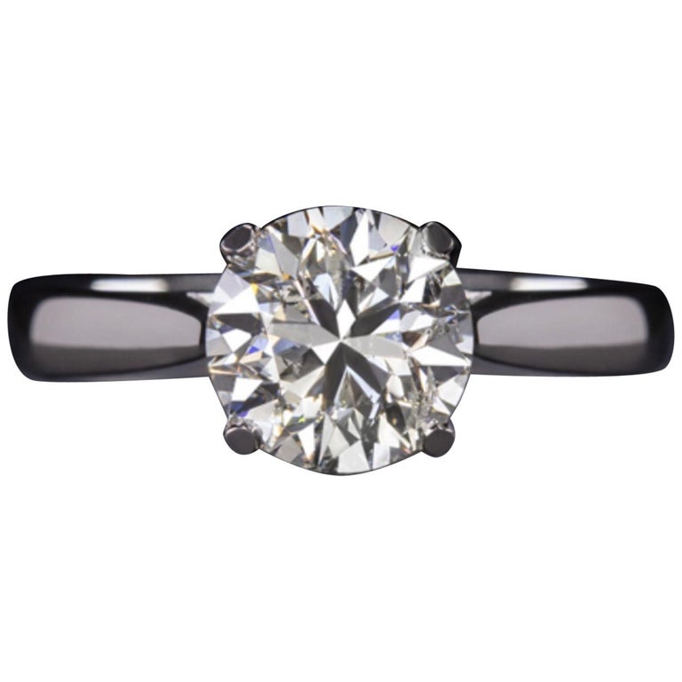 2 Carat Diamond Solitaire Platinum Ring For Sale at 1stDibs | 2 carat ...