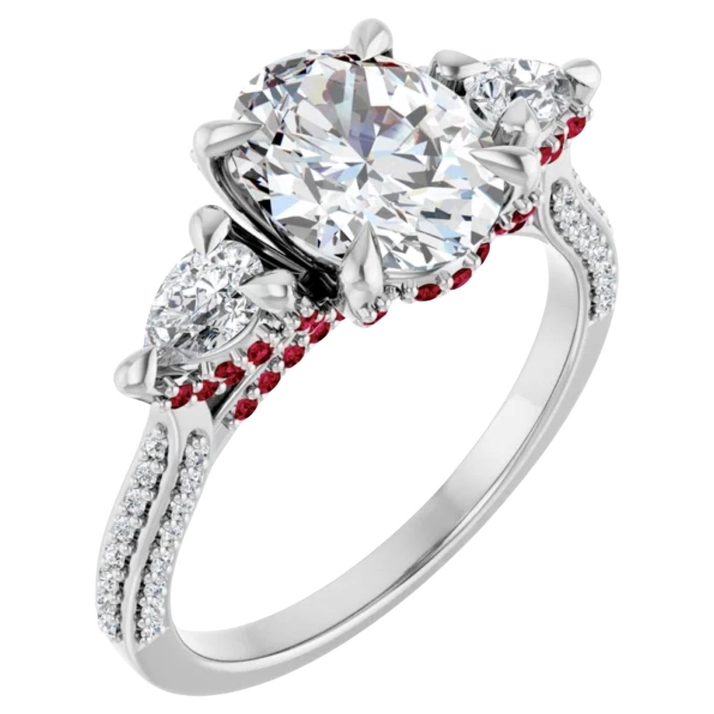 2 carat engagement ring For Sale at 1stDibs