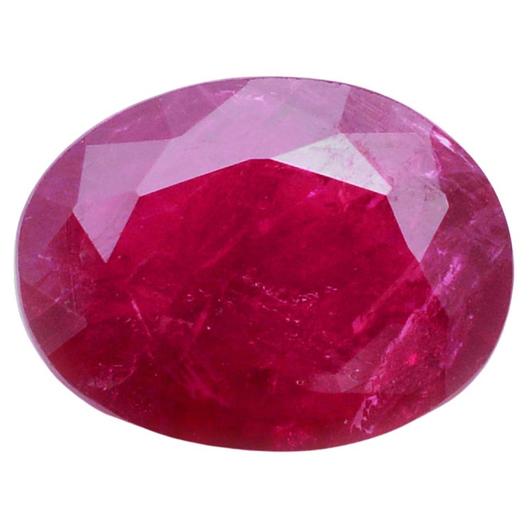 2 Carat Oval-Cut Burma No Heat Pigeon's Blood Red Ruby For Sale at ...