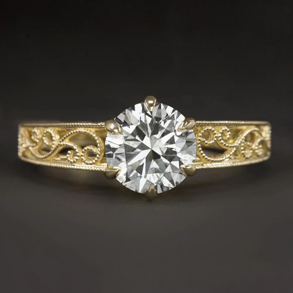 2 Carat Round Brilliant Cut Diamond Ring For Sale at 1stDibs