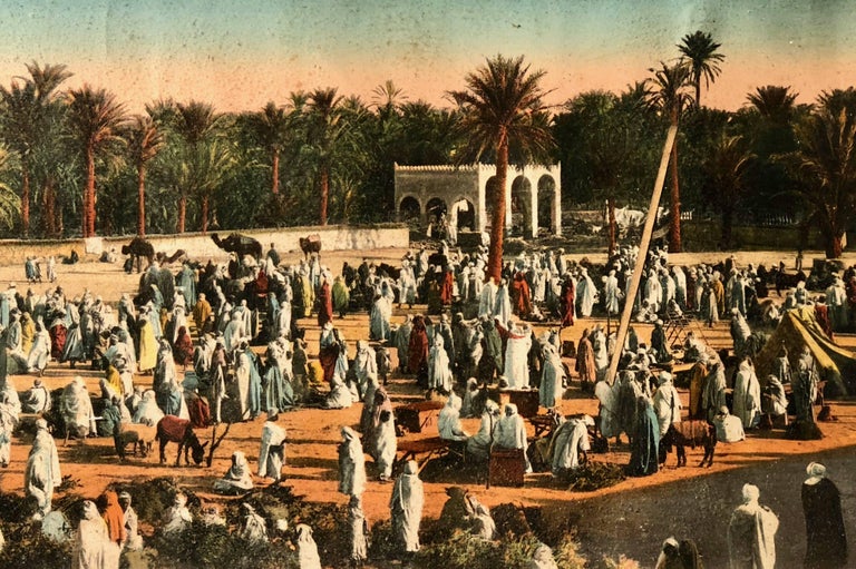 Two French Colorized Photos of Former Colony of Algeria and City of ...