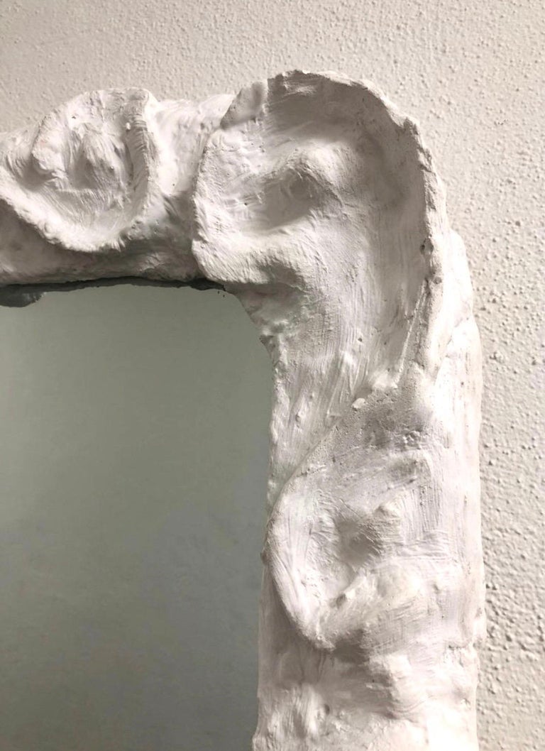 2 French Hand-Crafted Plaster Mirrors For Sale at 1stDibs
