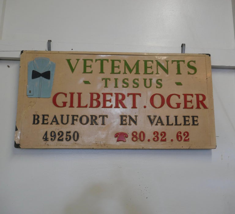 2 French Market Haberdashery Stall Hanging Signs For Sale at 1stDibs
