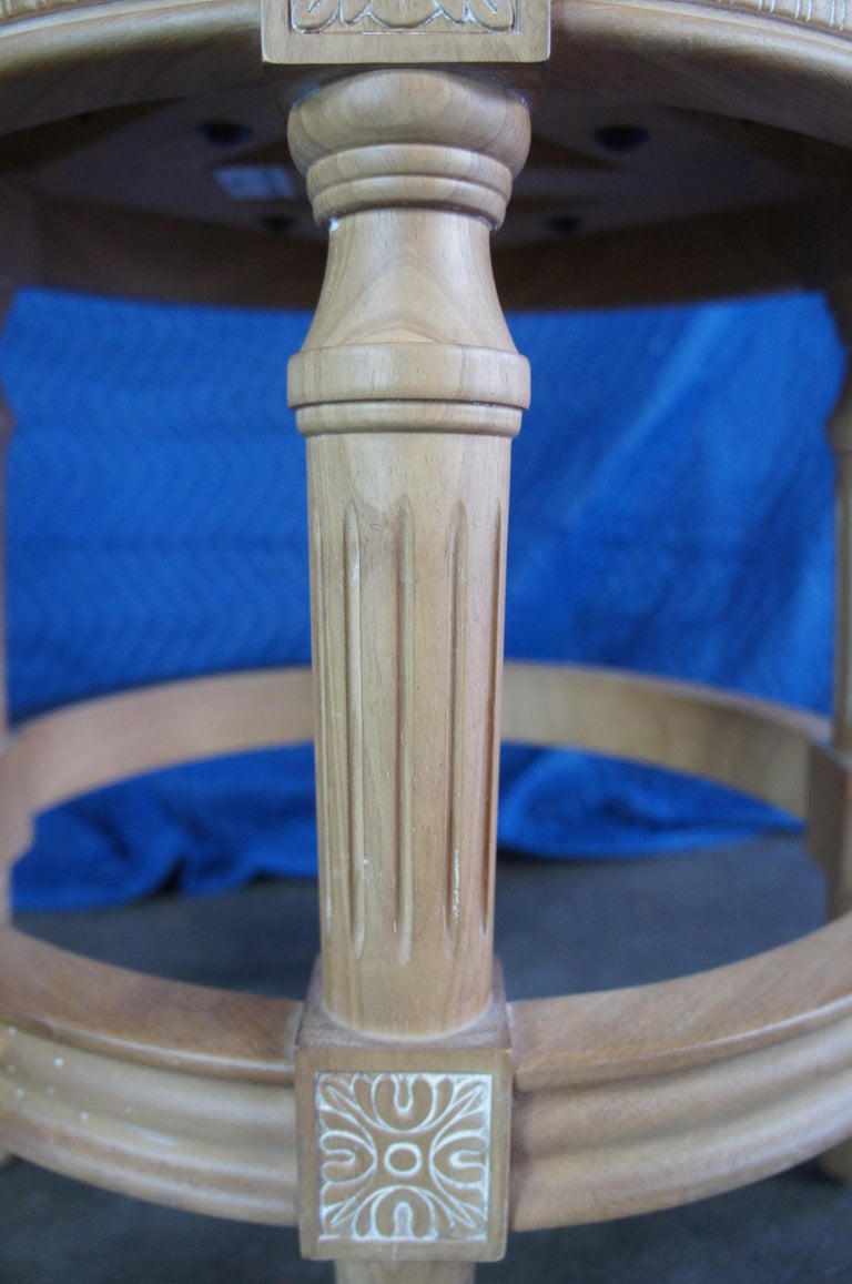 2 Frontgate Chapman Backless Swivel Bar and Counter Stools Leather ...