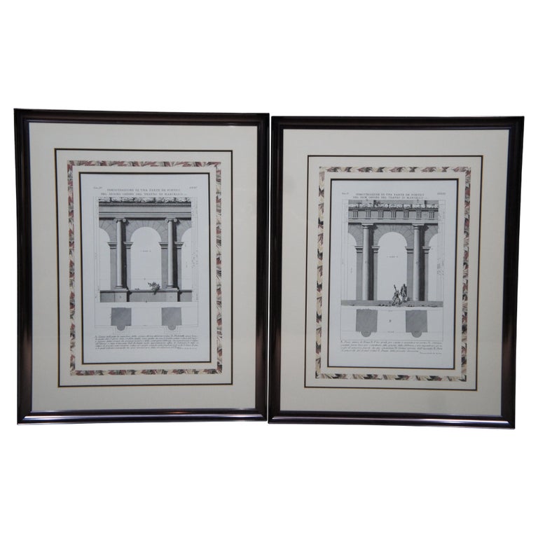 2 Giovanni Battista Piranesi Reproduction Roman Architecture Prints For ...