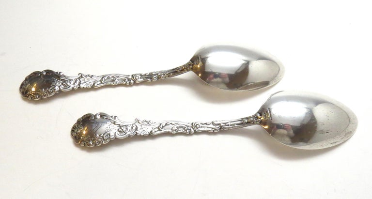 2 Gorham 1894 Versailles Sterling Silver Table Serving Spoon at 1stDibs
