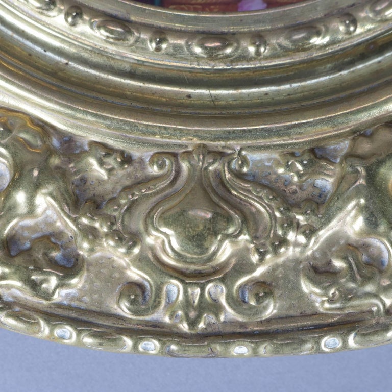 Two Hand-Painted Porcelain Maharaja Portrait Plates, India, Embossed ...