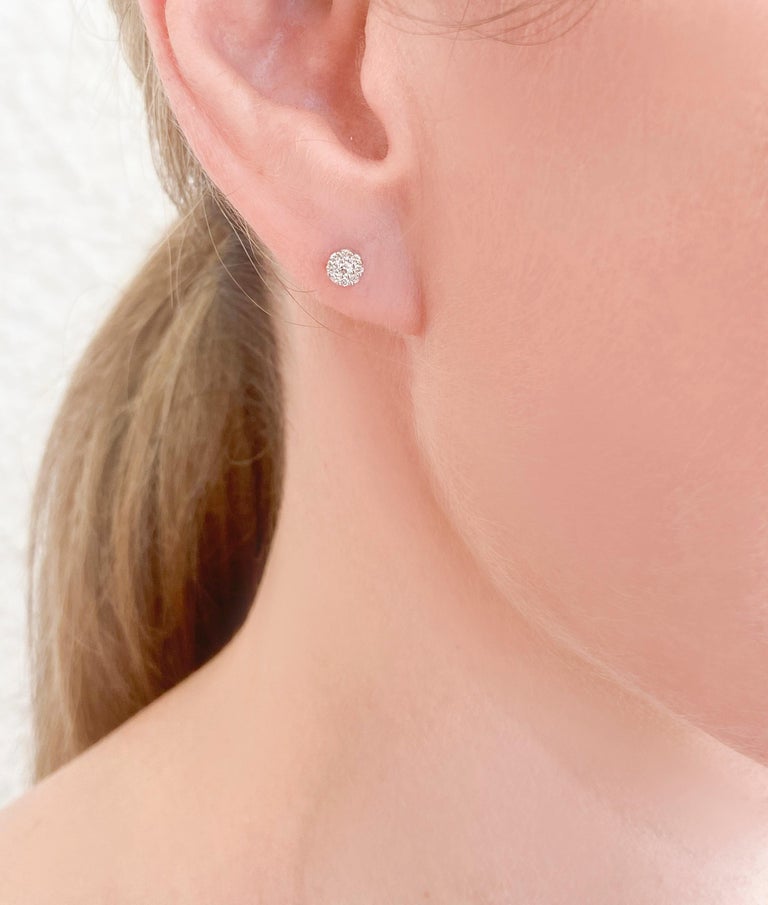 2-in-1 Bold Gold Earrings with Diamonds and Red Enamel For Sale at 1stDibs