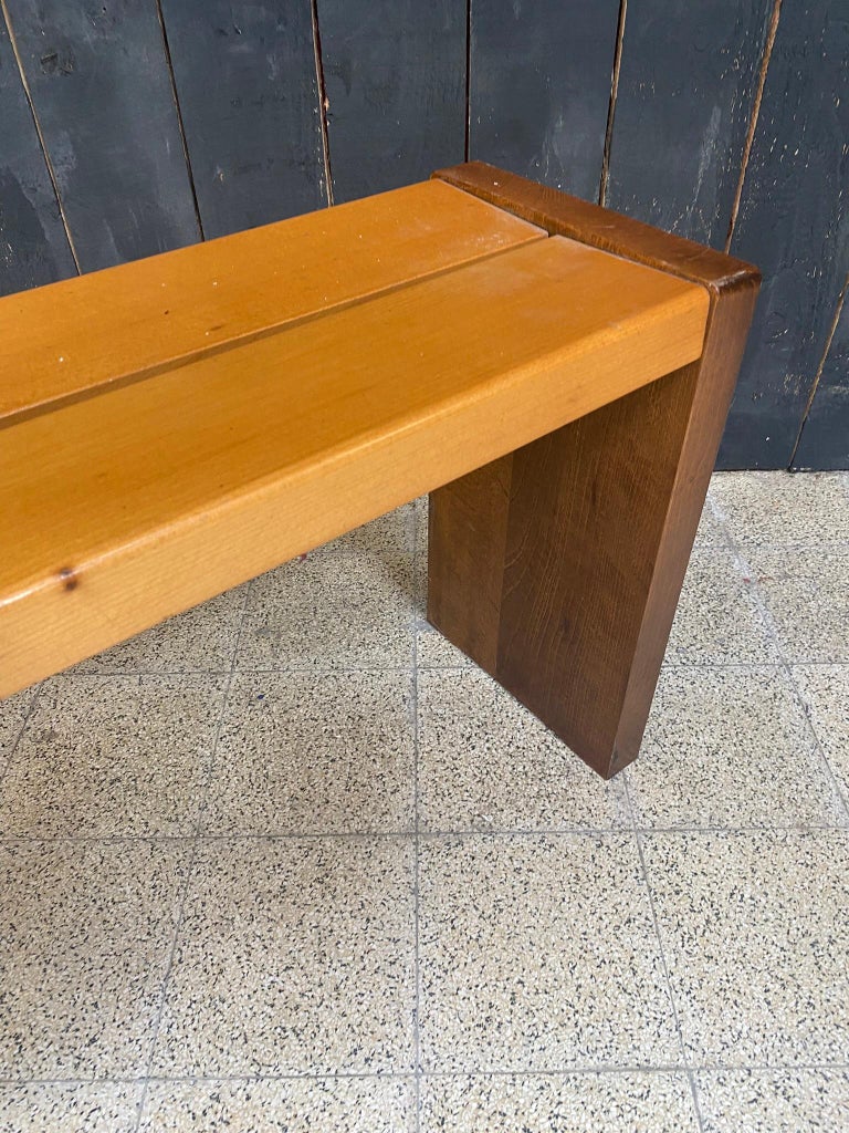 2 Original Stained Beech Benches circa 1950/1960 For Sale at 1stDibs