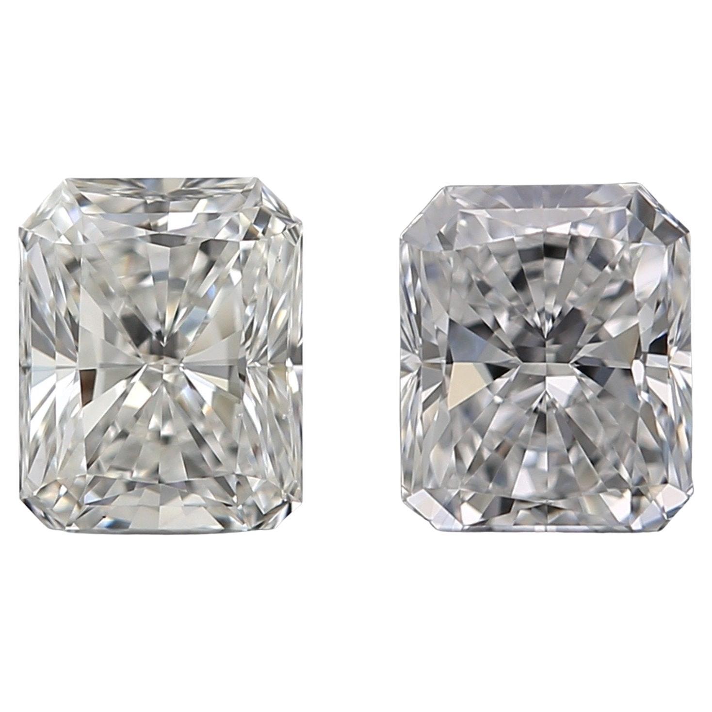 2.29ct E VS1 Radiant Diamond Ring at 1stDibs