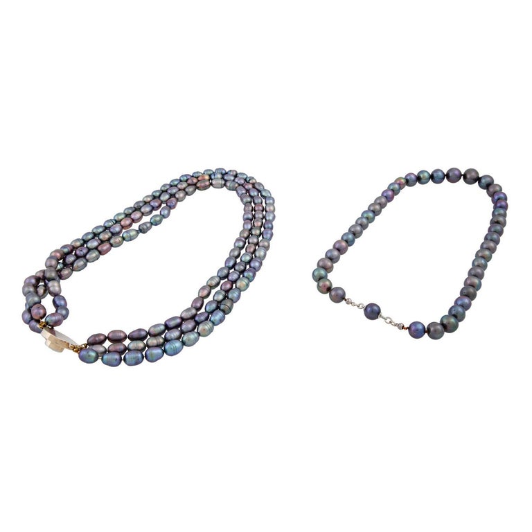 2 Pearl Necklaces For Sale at 1stDibs
