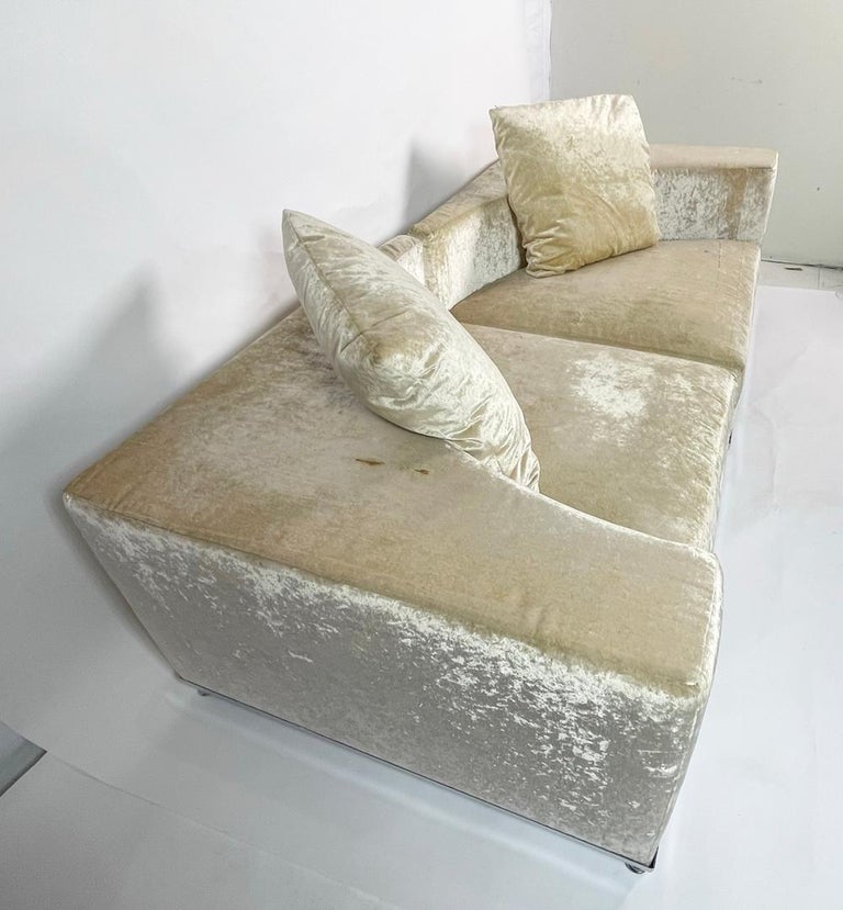 2 Piece Sectional Sofa made in Italy by Saba Italia For Sale at 1stDibs