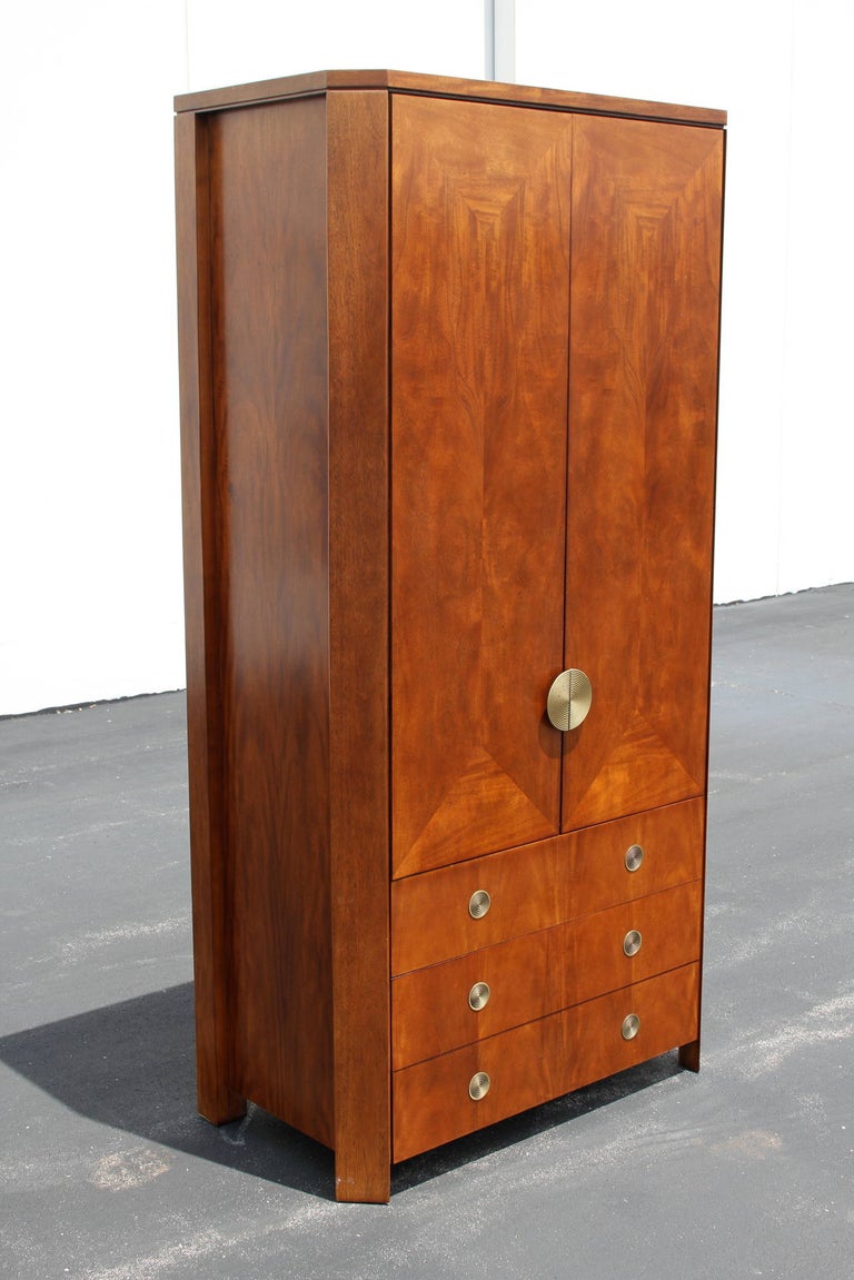 Rare Charles Pfister Skyscraper Armoire for Baker Furniture with Deco ...