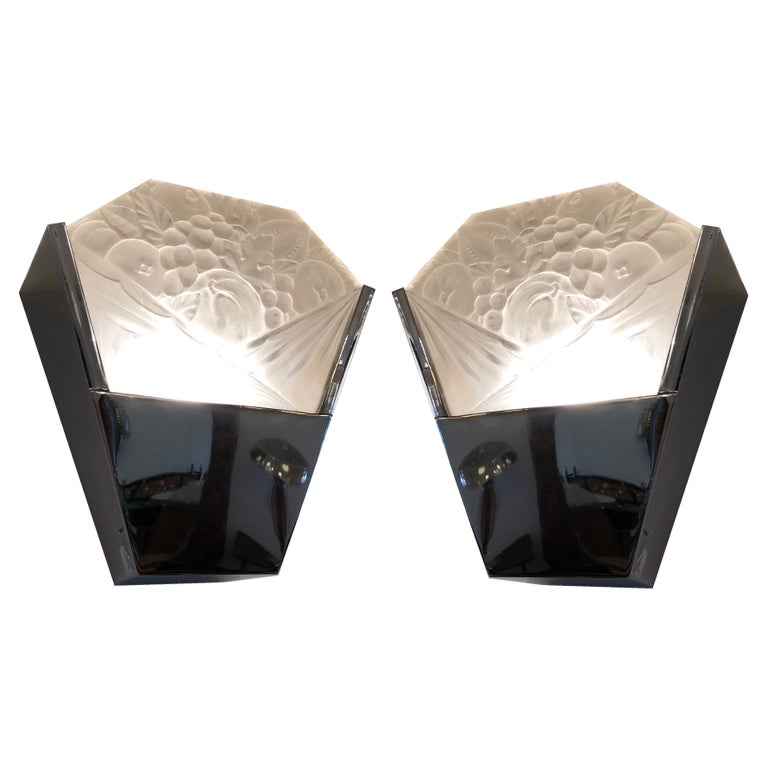 2 Sconces Style: Art Deco, French, 1920 For Sale at 1stDibs