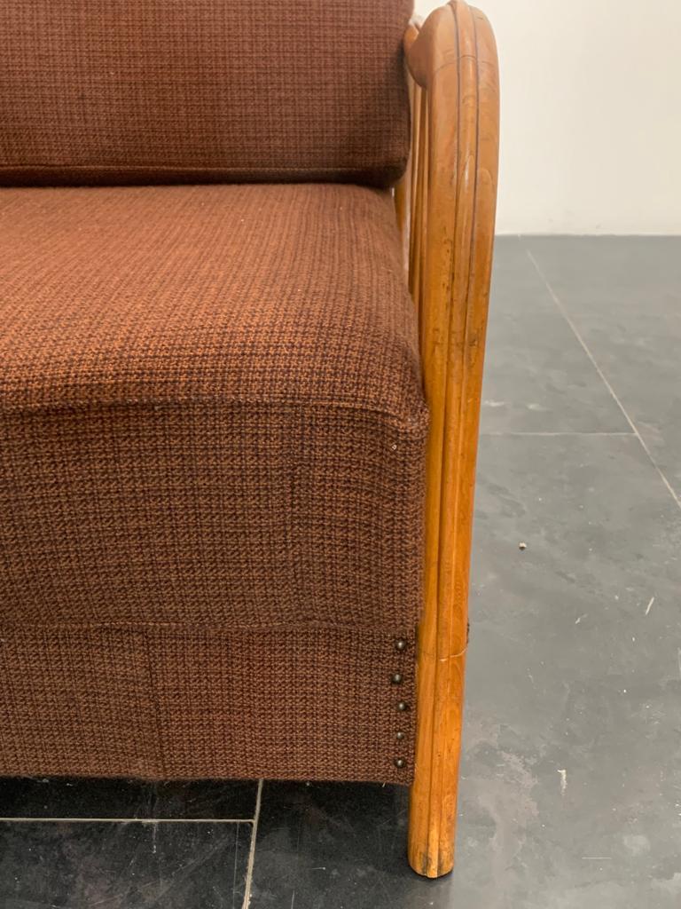 2-Seater Sofa in Cherry by Paolo Buffa, 1960s For Sale at 1stDibs