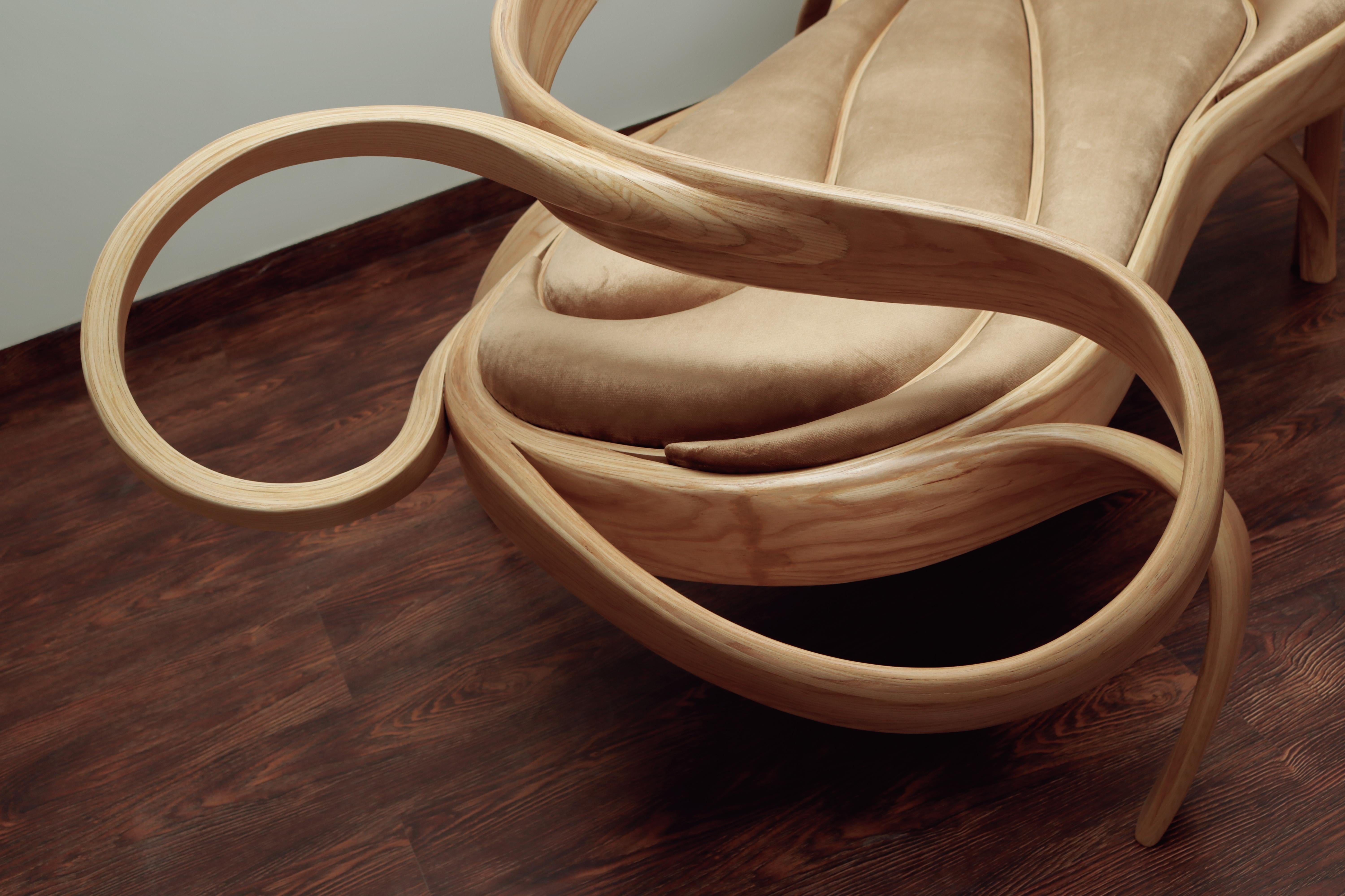 2 Seats by Raka Studio, Two-Seat Sofa with Velvet Upholstery and ...