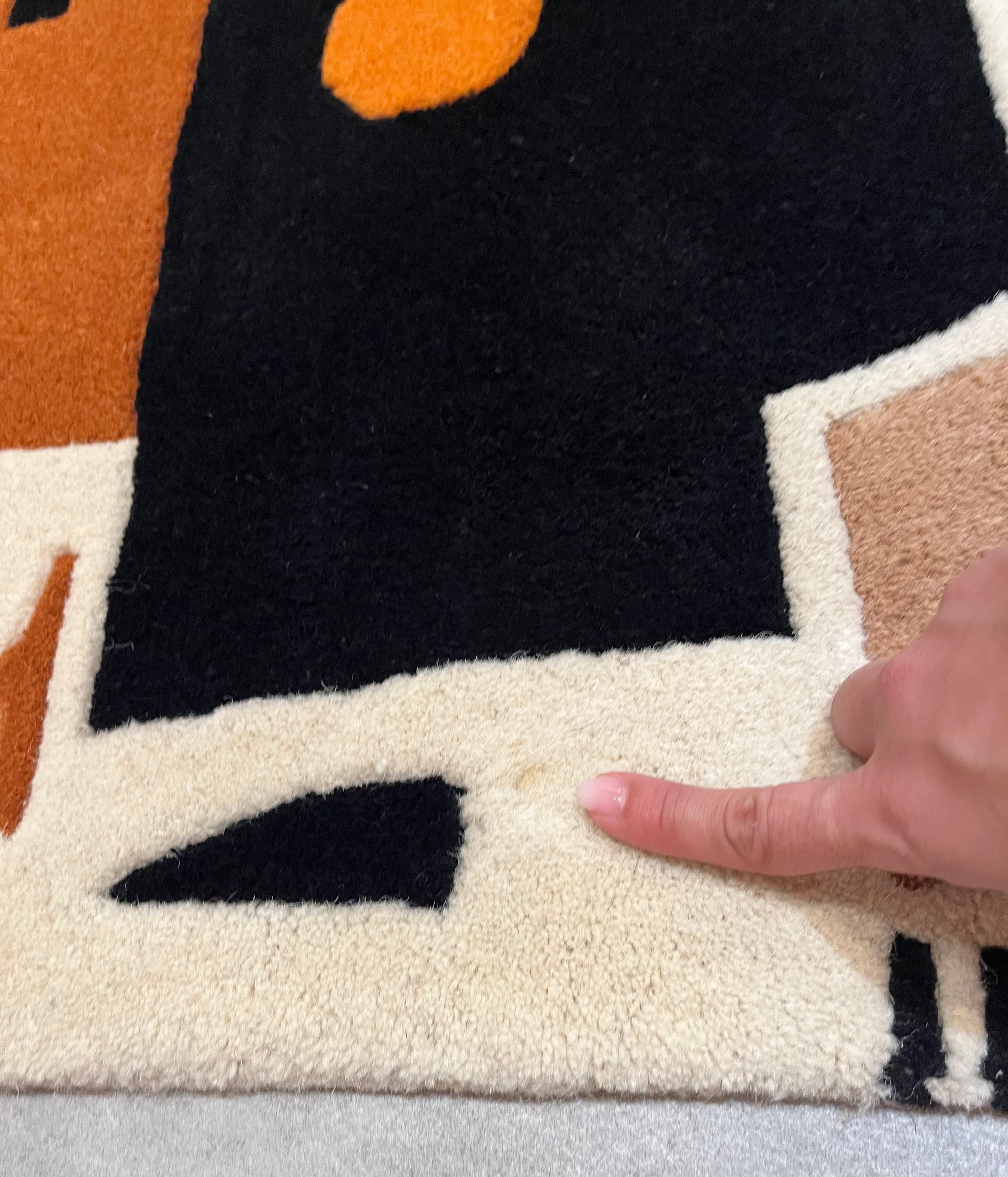 2 Small Modern Hand Tufted Rugs For Sale at 1stDibs
