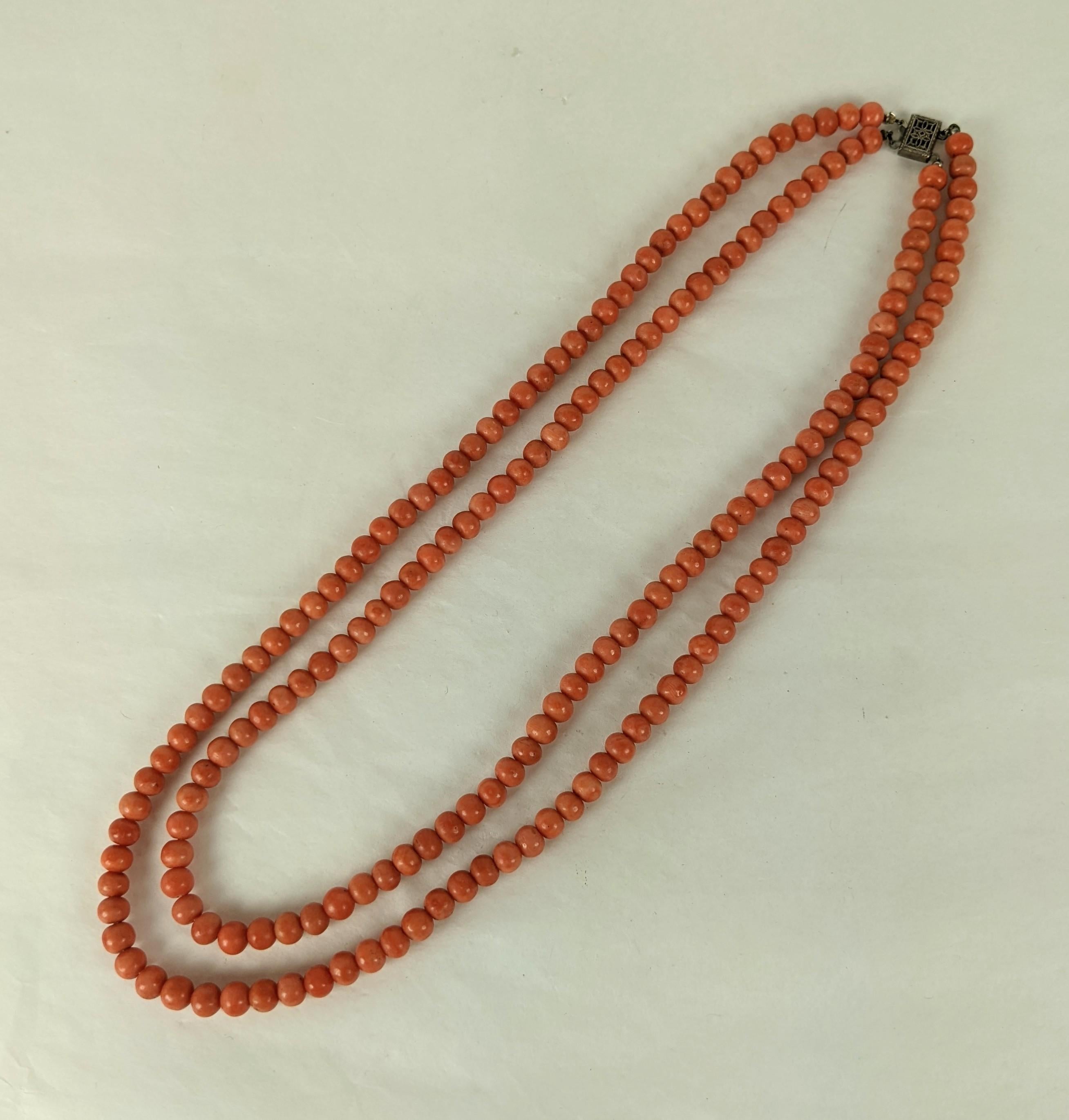 2 Strand Victorian Coral Beads at 1stDibs | victorian beads jewellery