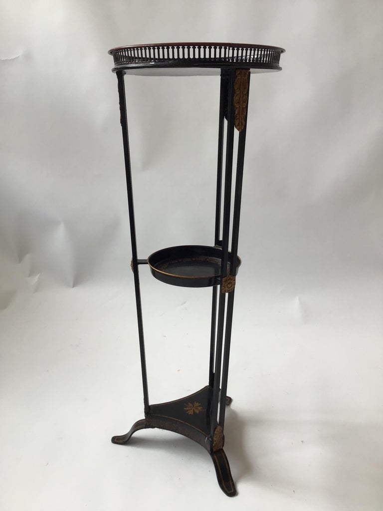 2-Tier Italian Tole Drink Table at 1stDibs