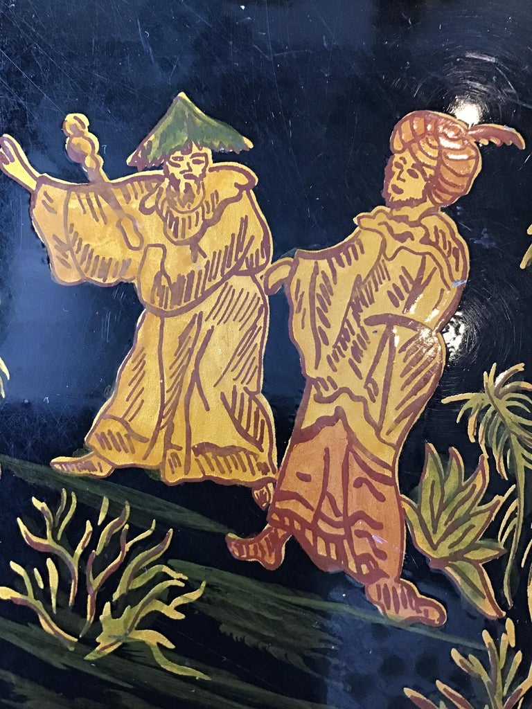 2-Tier Italian Tole Drink Table at 1stDibs