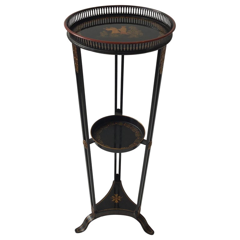 2-Tier Italian Tole Drink Table at 1stDibs