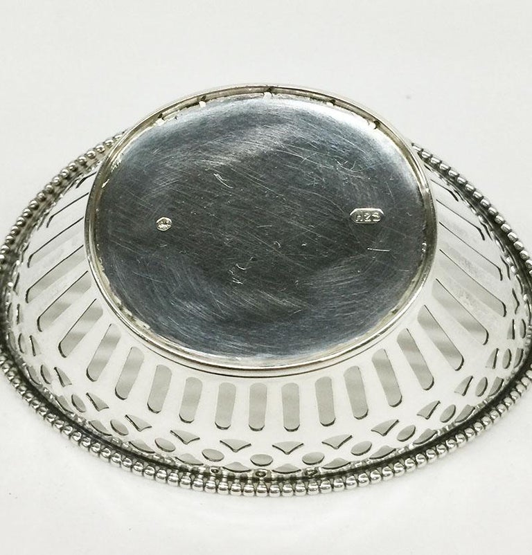 2 Very Small Dutch Silver Bonbon Baskets For Sale at 1stDibs