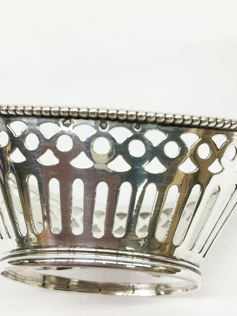 2 Very Small Dutch Silver Bonbon Baskets For Sale at 1stDibs