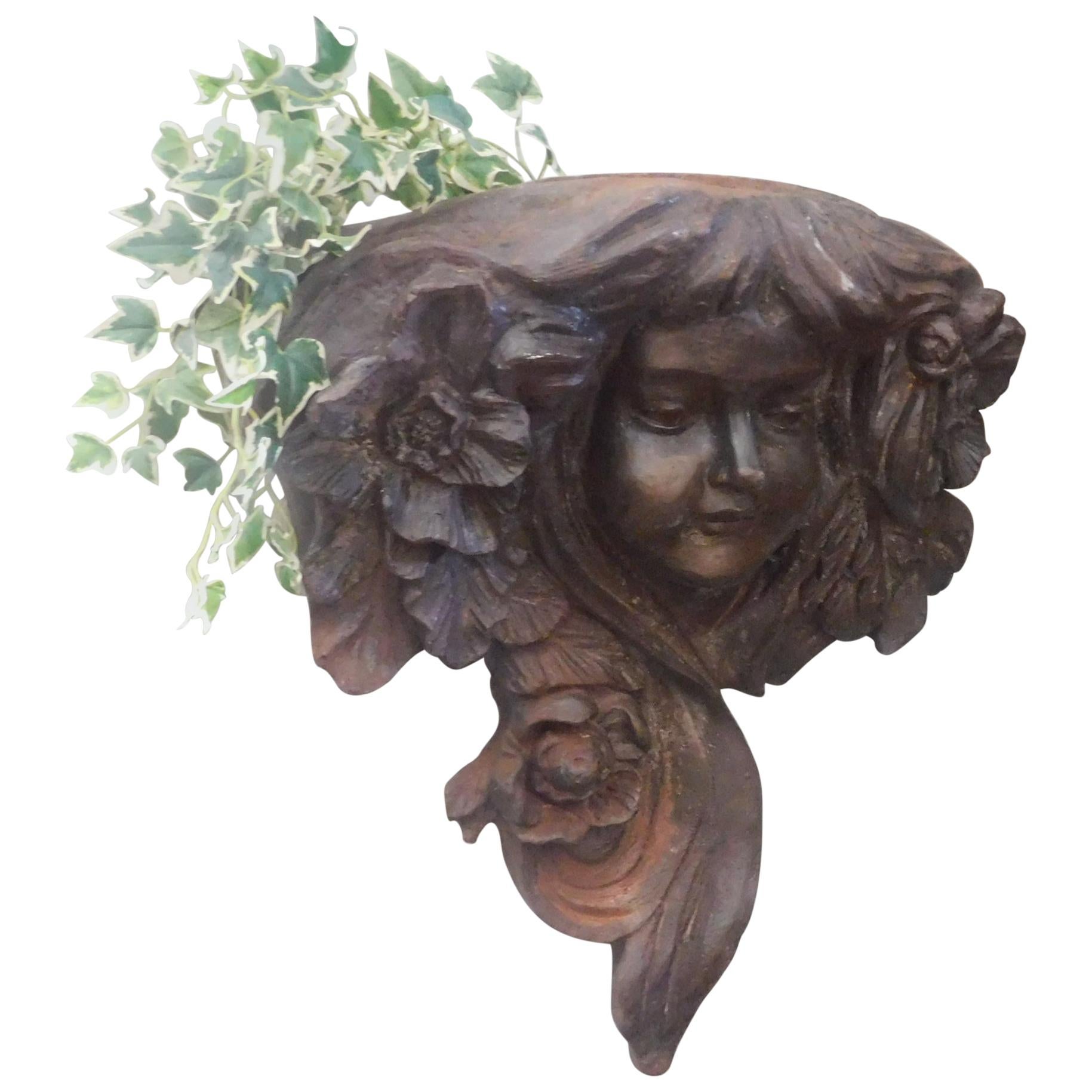 Louis XIV Style Cast Iron Garden Vase For Sale at 1stDibs