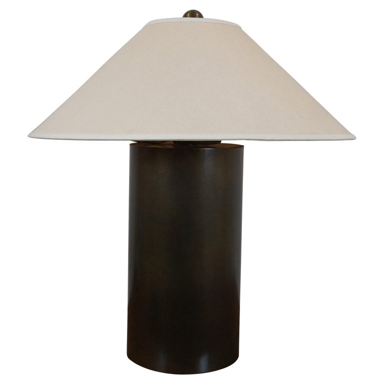 2 Vintage Restoration Hardware Heavy Brass Cylindrical Canister Dimmer ...