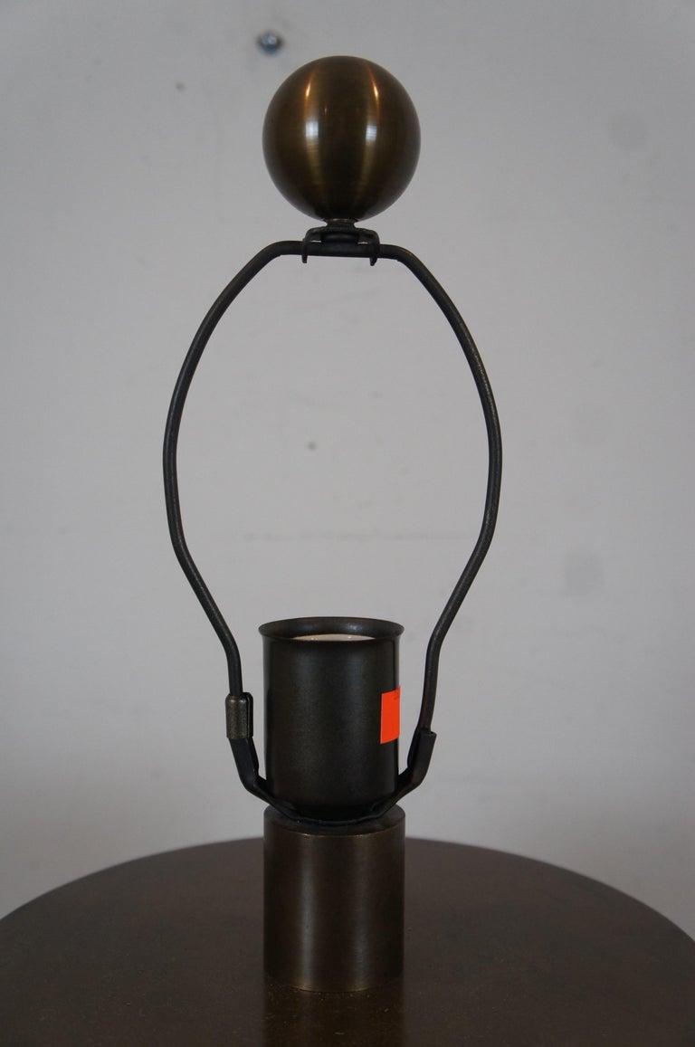 2 Vintage Restoration Hardware Heavy Brass Cylindrical Canister Dimmer ...