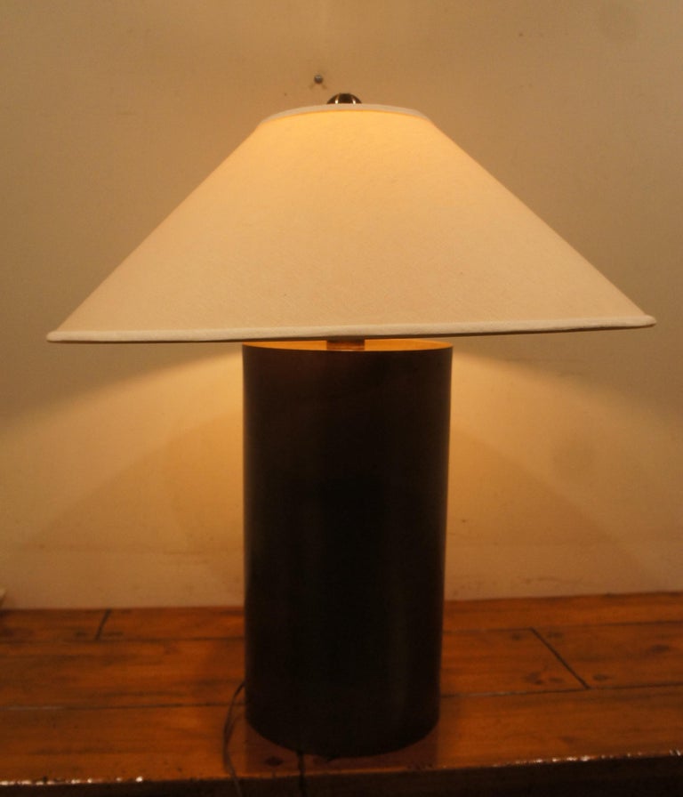 2 Vintage Restoration Hardware Heavy Brass Cylindrical Canister Dimmer ...