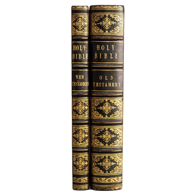 2 Volumes. (Anon), The Holy Bible Containing The Old and New Testaments ...