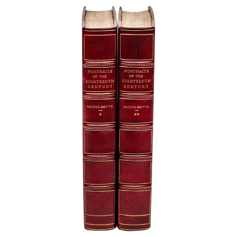 2 Volumes. C.A. Sainte-Beuve, Portraits of the Eighteenth Century. For ...