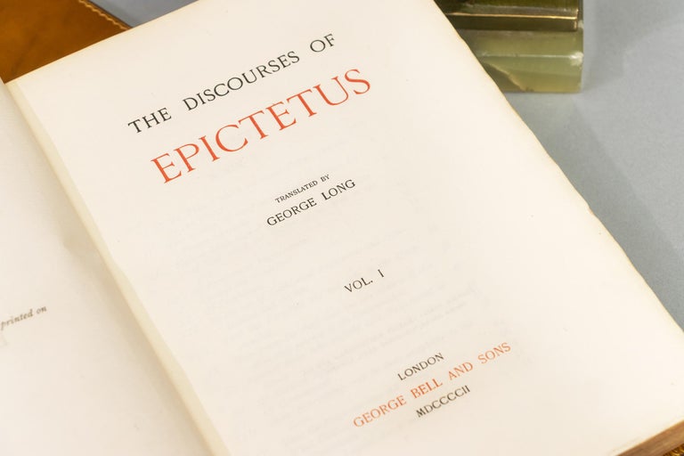 2 Volumes, Epictetus, The Discourses at 1stDibs