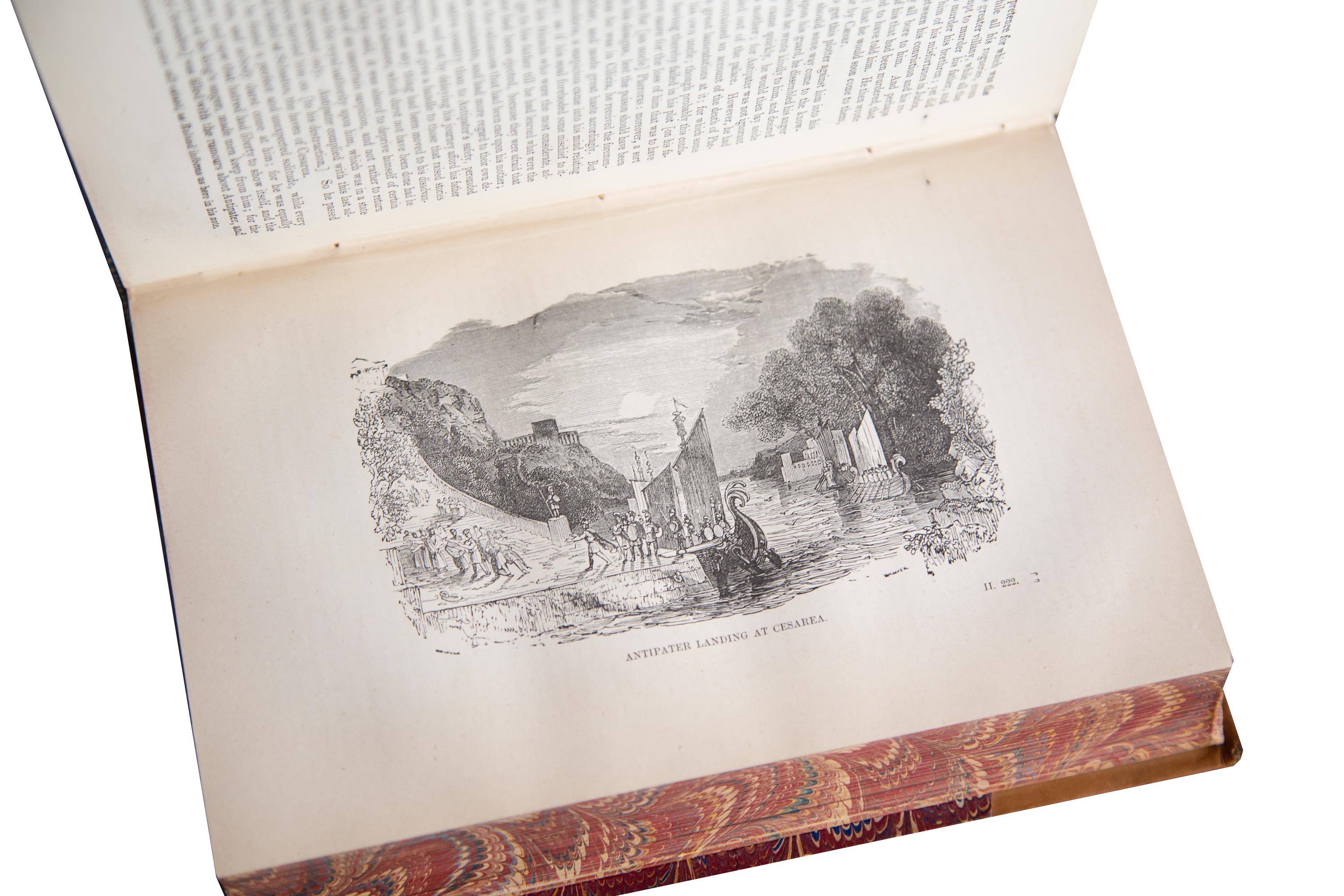 2 Volumes, Flavius Josephus, the Works of Flavius Josephus at 1stDibs