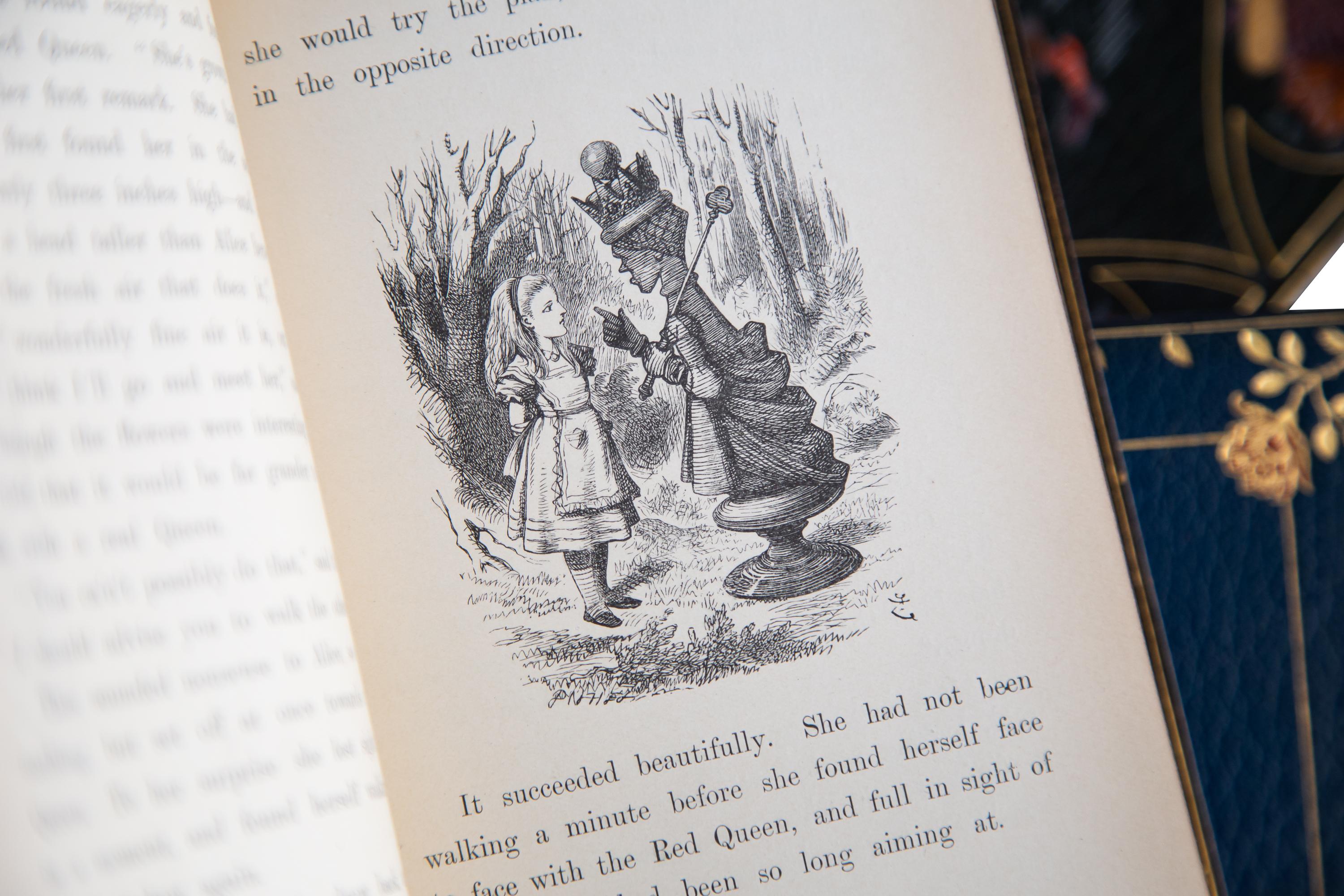 2 Volumes. Lewis Carroll, Alice in Wonderland and Through the Looking ...
