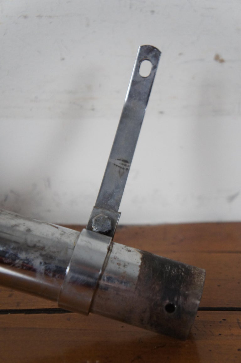 2 Vtg Harley-Davidson 1932-61 OHV Twins Chrome Exhaust Pipes Knuckle ...