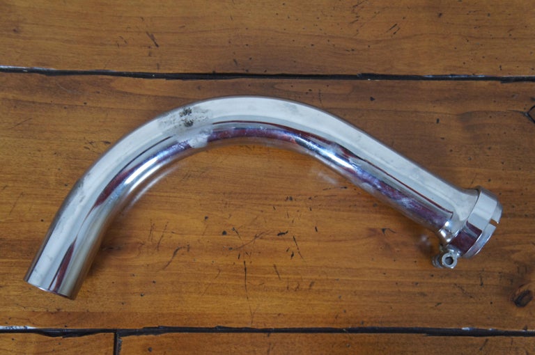 2 Vtg Harley-Davidson 1932-61 OHV Twins Chrome Exhaust Pipes Knuckle ...