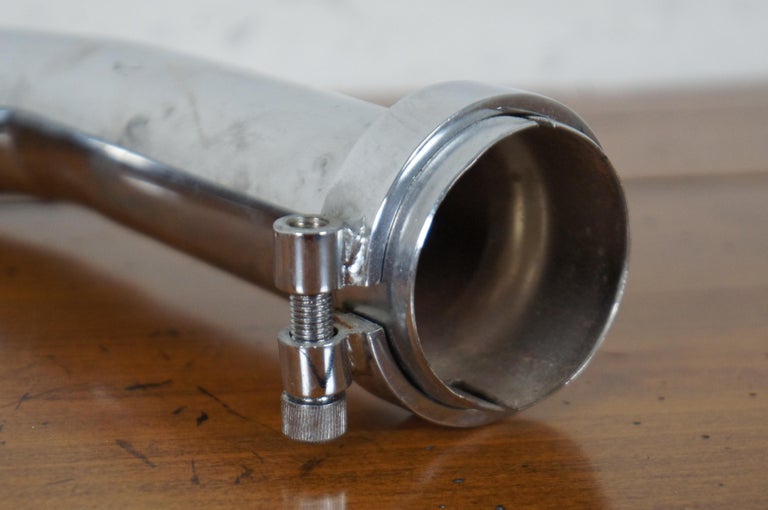 2 Vtg Harley-Davidson 1932-61 OHV Twins Chrome Exhaust Pipes Knuckle ...